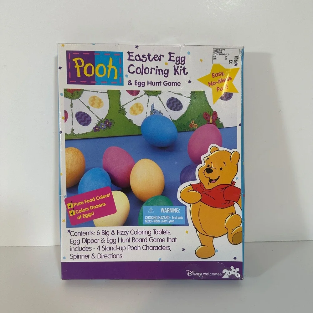 Disney | Holiday | Vintage Disney Winnie The Pooh Easter Egg Coloring ...